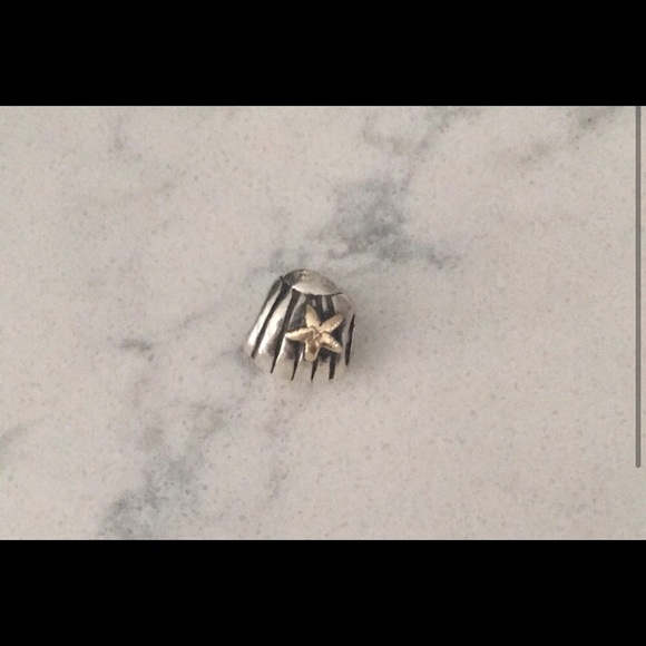 Pandora | Jewelry | Pandora Shell With Gold Starfish | Poshmark
